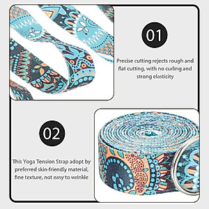 Gatuida Exercise Mat Holder Yoga Straps for Stretching Stretch Strap Leg Stretcher Strap Yoga Belt Strap Workout Resistance Band Yoga Band Leg Strap Fitness Advanced Polyester Elastic Cord