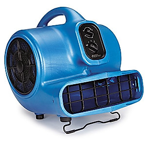 Master Equipment PetEdge Blue Force Air Dryer with Cage – Quiet Pet Fur Dryer Offers 3 Speeds Up to 2,000 CFM, 0.33 HP