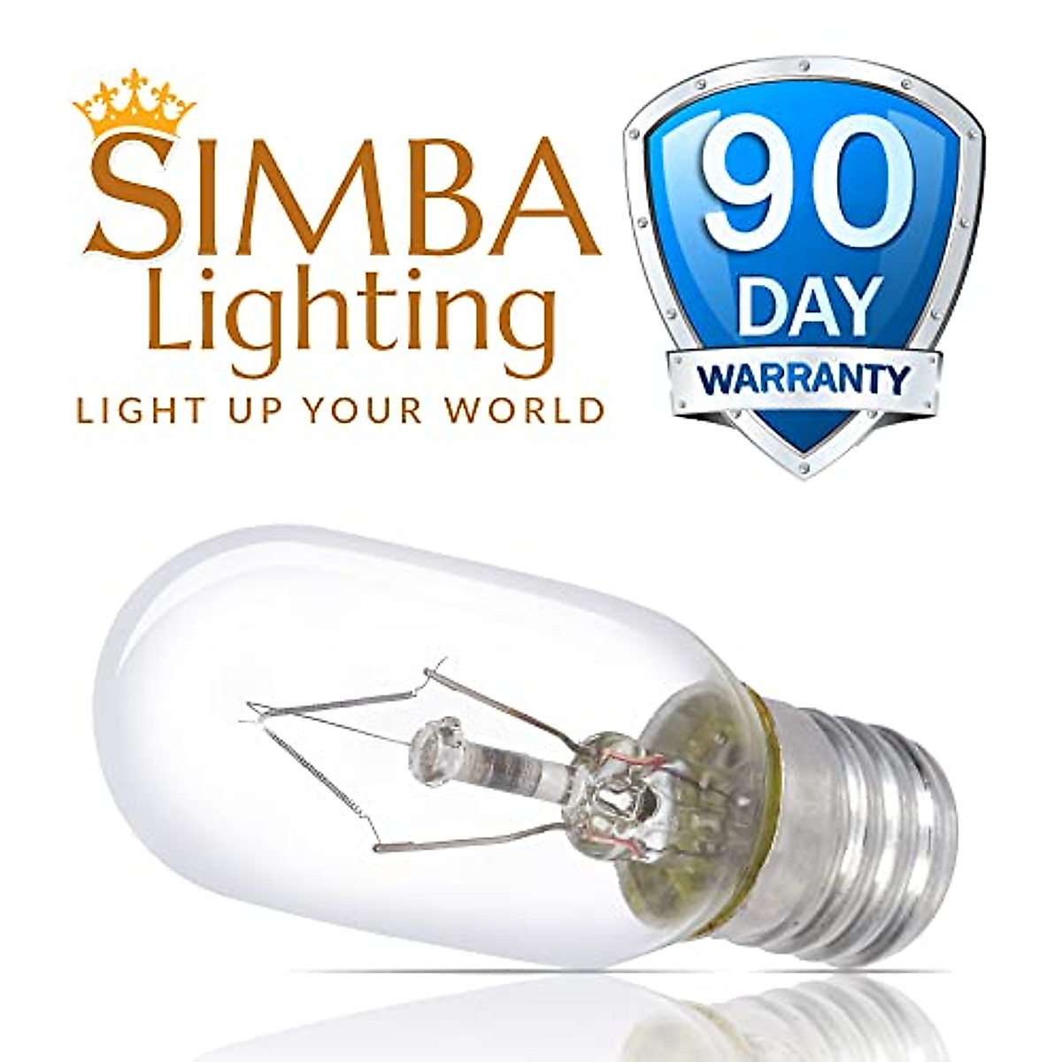 Simba Lighting Microwave Appliance Light Bulb T8 40W (6 Pack) Incandescent with E17 Intermediate Screw Base for Ovens, Under Hood, Stove Top, Range, 110V 120V 125V 130V, Dimmable, 2700K Warm White