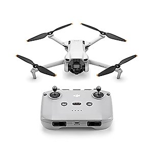 DJI Mini 3 - Lightweight and Foldable Mini Camera Drone with 4K HDR Video, 38-min Flight Time, True Vertical Shooting, and Intelligent Features