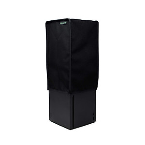 Dust Cover for XBox Series X by Foamy Lizard – THE ORIGINAL MADE IN U.S.A. TexoShield premium ultra fine soft velvet lining nylon dust guard with back cable port (Vertical)