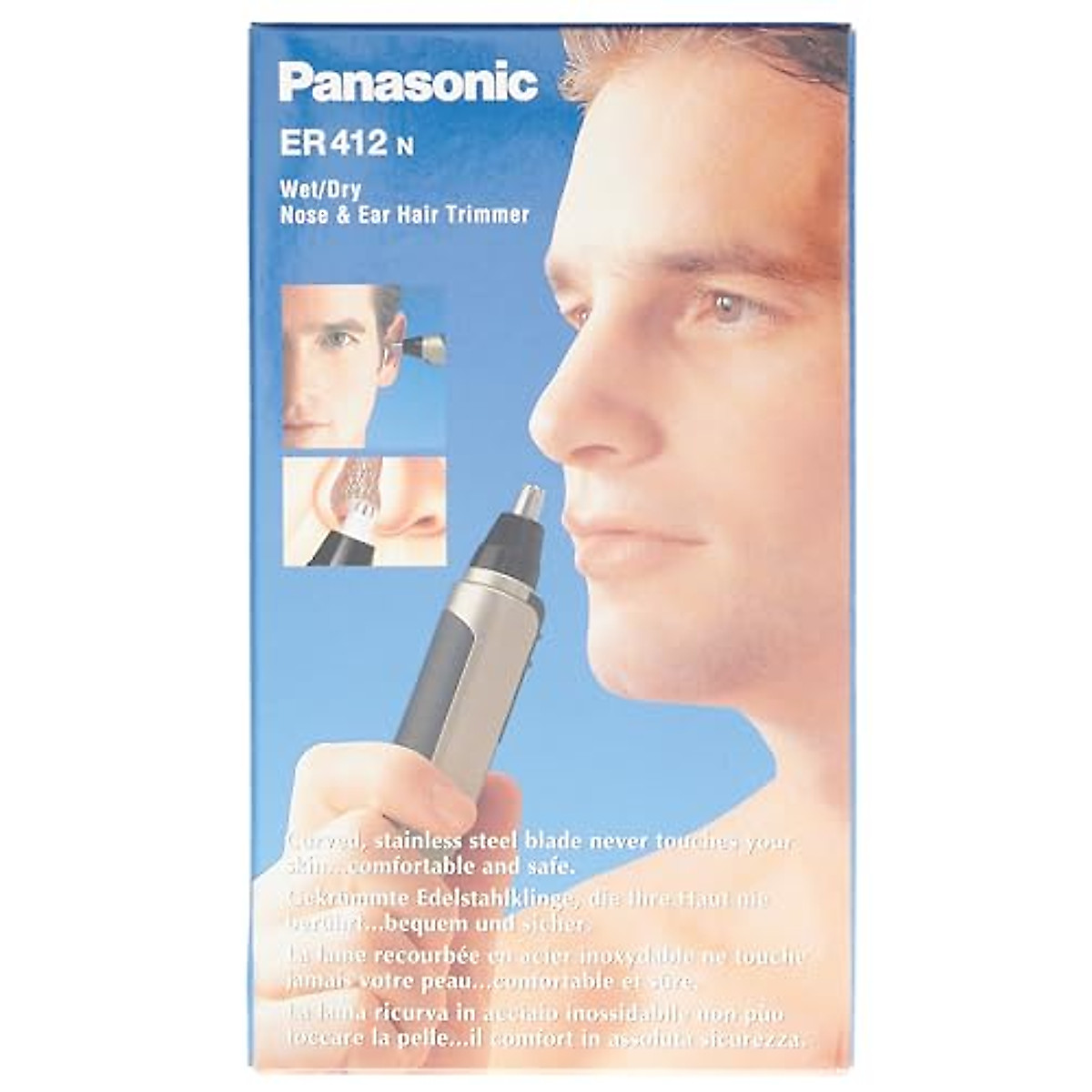 Panasonic ER-412 Water Washable Nose/Ear Hair Trimmer Black