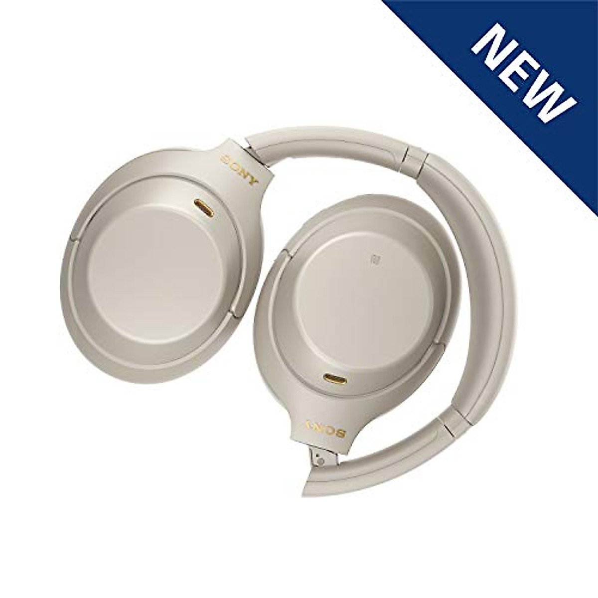 Sony Noise Cancelling Wireless Headphones - 30hr Battery Life - Over Ear Style - Optimised for Alexa and Google Assistant - Built-in mic for Calls - WH-1000XM4S.CE7 - Limited Edition - Silver/Gold