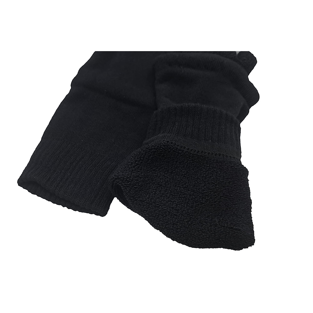 Homrap Women Toe Separator Socks Toeless Foot Alignment Socks for Yoga GYM Massage Pain Relief Improves Circulation Stretchy (Black)