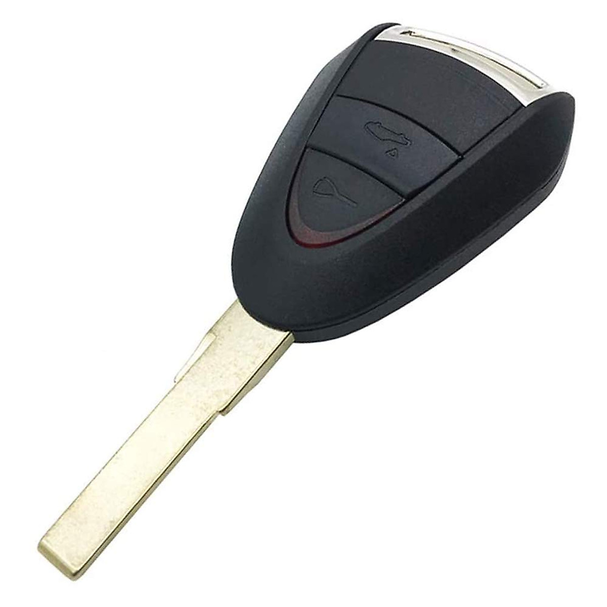 2 Button Replacement Key Fob Cover Case fit for Porsche 911 Cayman Boxster Carrera GT Remote Control Key Fob