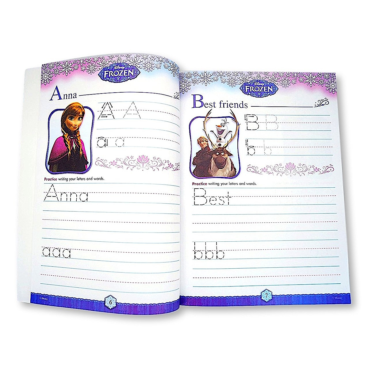 Disney Frozen Learn The Alphabet Workbook