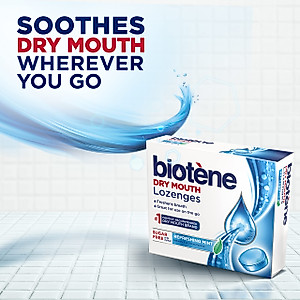 biotène Dry Mouth Lozenges for Dry Mouth and Fresh Breath, Dry Mouth Relief and Breath Freshener, Refreshing Mint - 27 Count (Pack of 3)