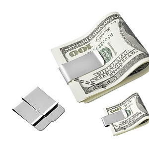 Stainless Steel Money Clip for men, metal money clip, Money & Cards Holder, Slim Cash Wallet, Pack of 12