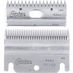 Oster Clipmaster Top and Bottom Clipper Blade Set, 83AU and 84AU (078511-126-001)