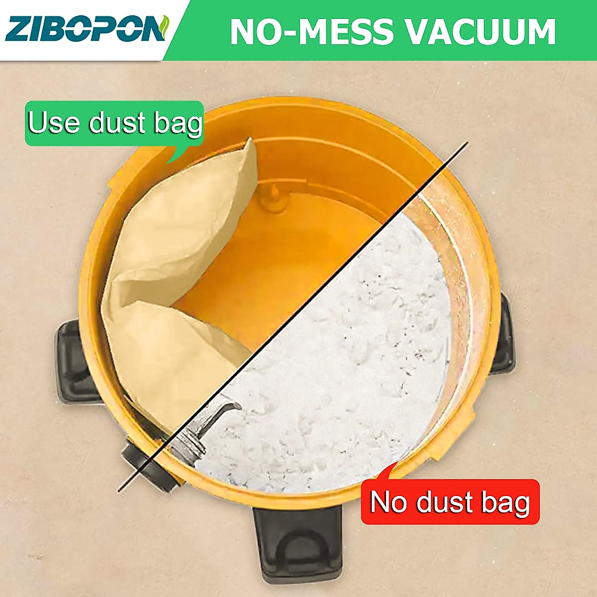 5 Pack DXVA19-4101 Replacement Filter Bags for DEWALT 6-10 Gallon Wet/Dry Vacuum Models DXV06P, DXV09P, DXV10P, DXV10S