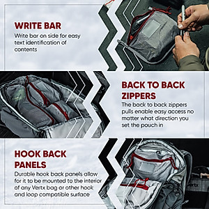 Vertx Overflow Mesh Pouches - Medium - Ash Grey