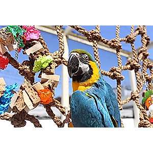 Parrot Climbing Rope Net (Choose Size) (Large 4x4ft)