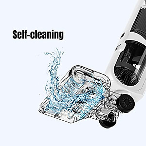 HAUSMEISTER Corded Multi-Surface Floor Washer Wet and Dry Vacuum with Brush Roller Self-Cleaning for Hard Floor and Carpet Digital Display Cleaner Included for pet Hair and Daily Messes