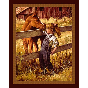 Western A Quick Sniff Panel Cotton Fabric