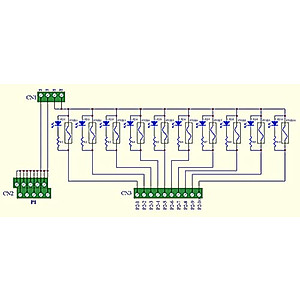 Fuse Module,10 Position Fuse Panel Mount Power Distribution Module Board.