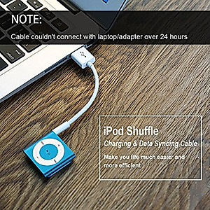 iMangoo Charging Cable for iPod Shuffle Cable USB Data Sync Cable Cord 3.5mm Male AUX Plug to USB Male Adapter Cable Charger Converter Headphone Audio Extender Jack for iPod Shuffle 3 4 5 6 Gen 2-Pack