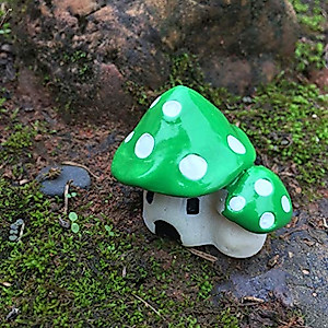 Cabilock 8 Pcs Bonsai Craft Decor Mushroom DIY Craft Mini Decor Table Micro Landscape Decoration Fariy Garden Ornament Resin Crafts Plant Decorations Plants Decor Miniature Supplies