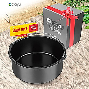 Baking Pan for Pressure Cookers, Air Fryers and Ovens- For 3 QT to 5QT Pressure Cookers & 3 QT 5.3QT Air Fryers.Fits InstantPot COSORI Ninja Foodi Gowise Philips NuWave Power Farberware & more
