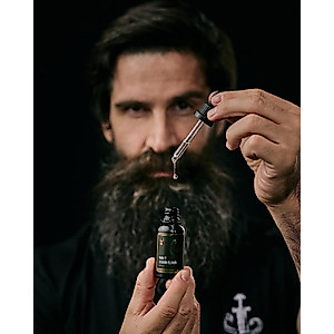 The Beard Struggle - Beard Growth Oil - Valhalla's Gates, Gold Collection (1 Fl oz) - Night Liquid Elixir - Beard Oil for Men - Softens, Moisturizing, & Healthier Beard Growth