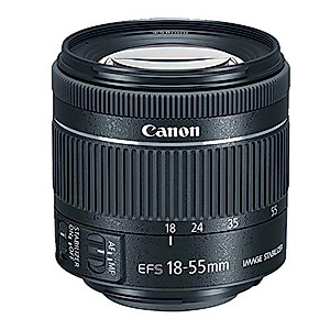 Canon EOS 850D (Rebel T8i) DSLR Camera with 18-55mm f/4-5.6 STM Zoom Lens + 32GB Card, Tripod, Case, and More (18pc Bundle) (Renewed)