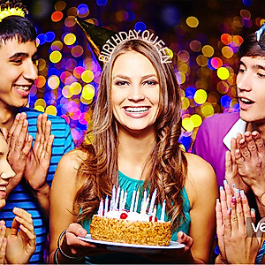 Didder Birthday Crowns for Women, Rose Gold Birthday Queen Sash & Birthday Tiara Set, Birthday Tiara for Women Birthday Crown Princess Crown Birthday Girl Headband Happy Birthday Accessories