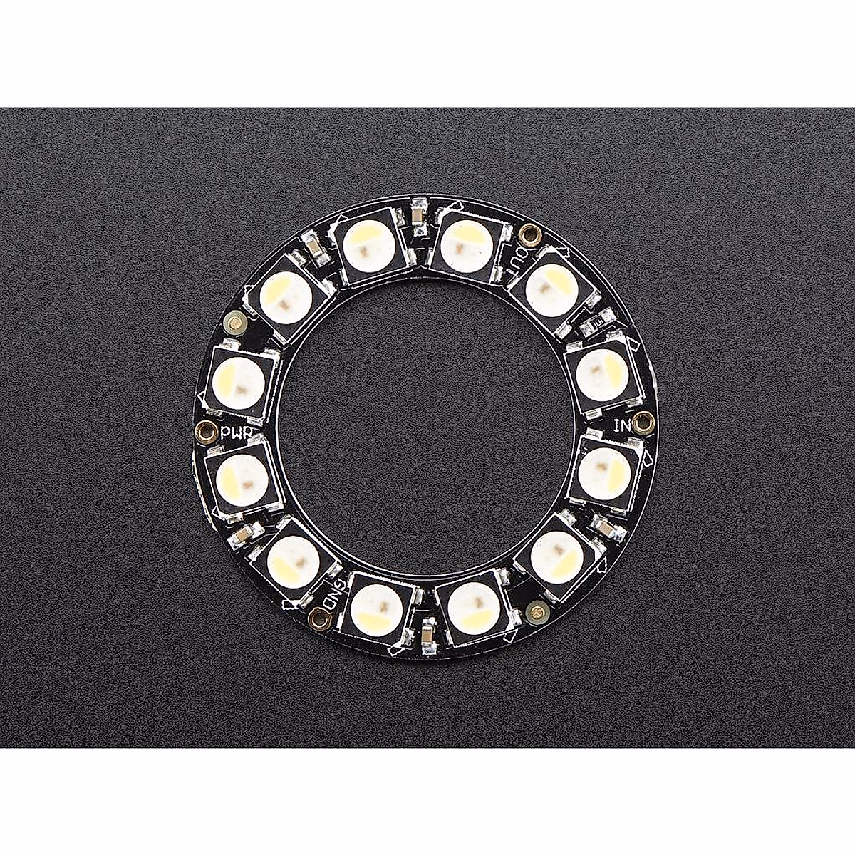 Adafruit Industries NeoPixel Ring - 12 x 5050 RGBW LEDs w/Integrated Drivers - Cool White - ~6000K