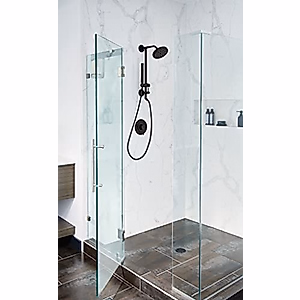Moen Annex Matte Black Shower Slidebar and Shower Hose System Trim, Valve Required, TS3661NHBL