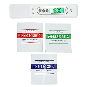 Digital Water Quality PH Meter, 0.01pH Accuracy Multipurpose PH Tester LED Display Value Lock for Aquarium for Aquaculture