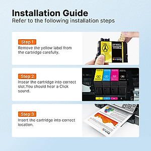 E-Z Ink (TM) Remanufactured Ink Cartridge Replacement for Epson 220 XL 220XL T220XL to use with WF-2760 WF-2750 WF-2630 WF-2650 WF-2660 XP-320 XP-420 XP-424(2 Black, 1 Cyan, 1 Magenta, 1 Yellow)5Pack