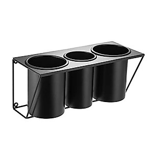 J JACKCUBE DESIGN JackCubeDesign Hair Dryer Holder Hair Styling Product Care Tool Organizer Bath Supplies Accessories Tray Stand Storage Bathroom Steel Hair Dryer Holder(Black) MK470B