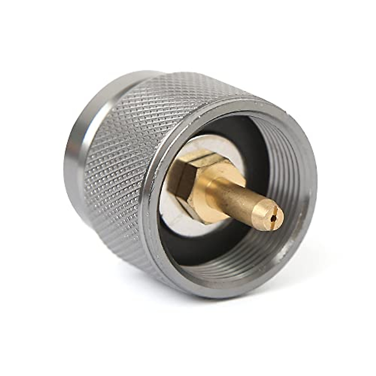 LinaLife 1 lb. Propane Small Gas Tank Input EN417 Valve Output Outdoor Camping Stove Convert Cylinder LPG Canister Adapter