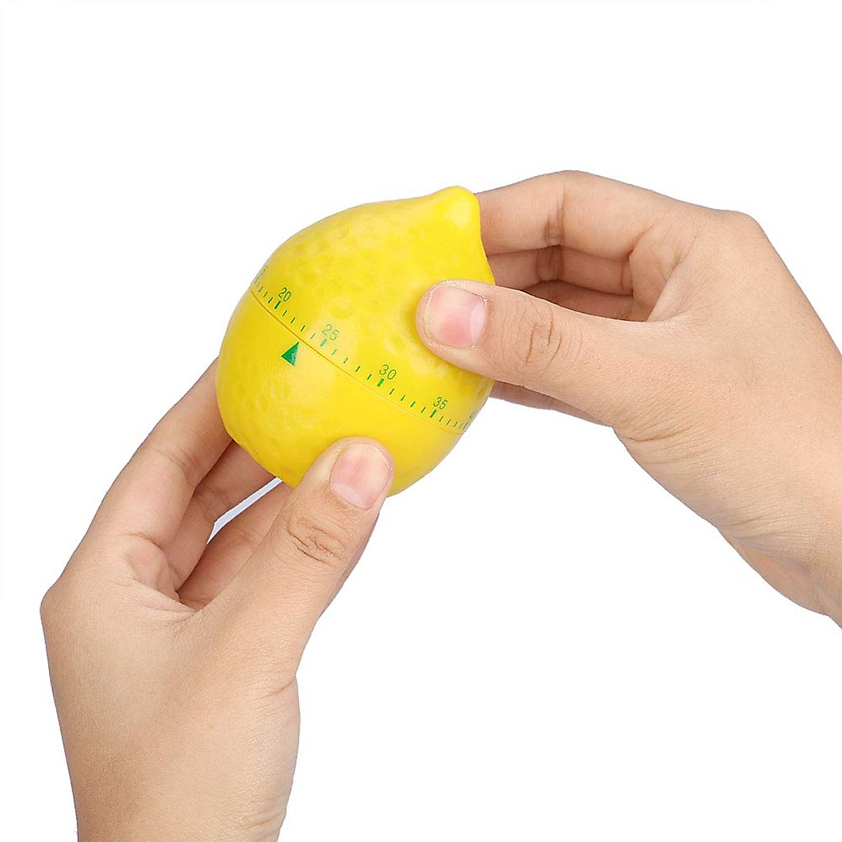 Kitchen Timer,60 Minutes Cooking Timer, Cute Craft Lemon Classroom Timer with 360° Rotating Countdown, Durable Mechanical Lemon Reminder, Kitchen Timer Clock for Kids Teachers Adults