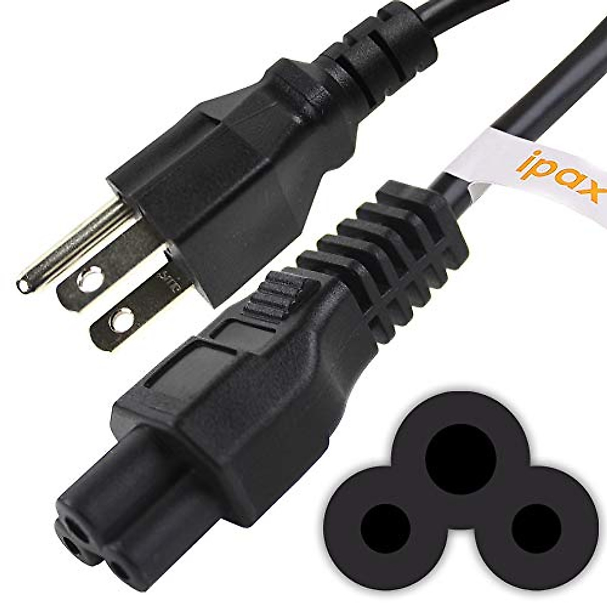 Ipax 10 Feet Hi-Quality Copper AC Adapter Power Supply Cord Cable Compatible with LG TV 32LN530B 42LN5200 42LN5300 42LF5600 43LF5400 55LB5550 55LF6000