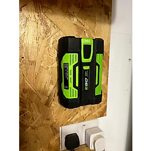 StealthMounts Battery Holder Compatible with EGO 56V (4 Pack) - Black | StealthMounts Battery Mounts for EGO | Mount for EGO 56V | Made in the UK