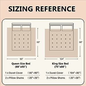 DUOMING Boho Duvet Cover Queen - 100% Cotton Navy Duvet Cover Set, Navy Blue Queen Duvet Cover with Zipper Closure & 8 Ties, 3 Piece Bohemian Duvet Cover Queen Set