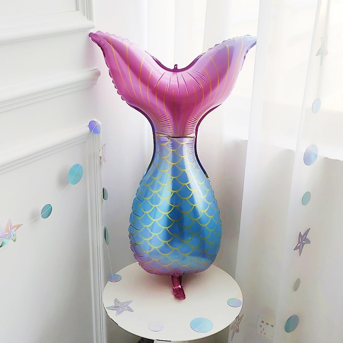 Mermaid Party Balloon Arch Kit, 154Pcs Green Purple Little Mermaid Party Decorations Balloon Garland, Under the Sea Summer Birthday Party Supplies