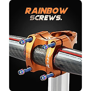 Bike Stem 35mm Short MTB Handlebars Riser Ultra-Light CNC Aluminum Alloy 31.8*28.6mm For Mountain bike Enduro Trail AM XC FR DH Bicycle Parts (Black)