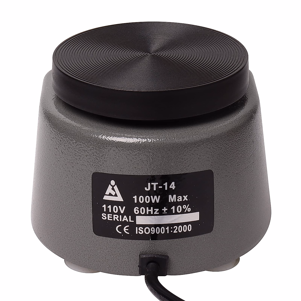 Dental Lab Vibrator 4" Round Lab Equipment Shaker Oscillator Heavy Duty Platform Roundness Vibrator Plaster 110V 100W