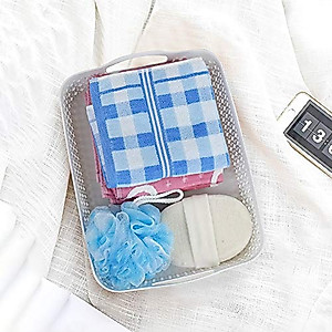 CadineUS A4 Paper Tray, Plastic Storage Basket Trays, White, Set of 6