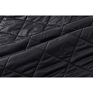 MAGCOMSEN Flannel Hooded Jacket for Men Long Sleeve Button Down Quilted Hood Coat Flannel Shirts for Men Winter Thermal Plad Jacket Red