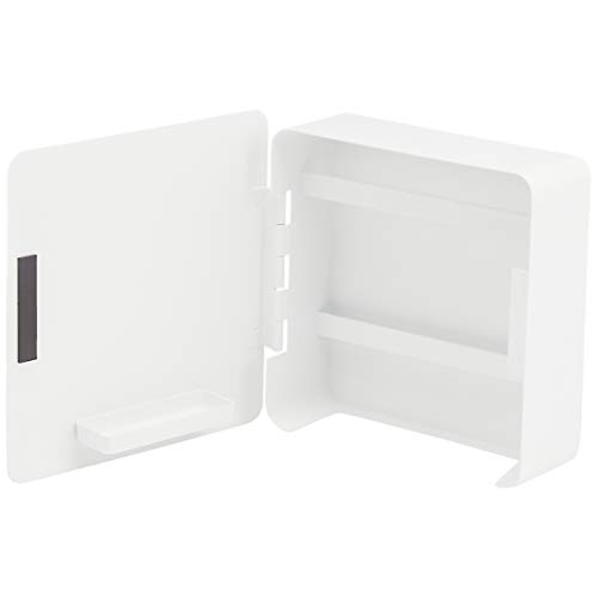 Yamazaki Home Square Magnetic Cabinet-Keychain Holder Organizer | Steel | Key Storage, One Size, White