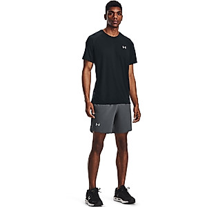 Under Armour mens Launch Run 7-inch Shorts , Pitch Gray/Reflective , Medium