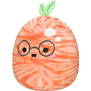 Squishmallows Original 14-Inch Judy Orange Tie-Dye Tangerine with Glasses - Large Ultrasoft Official Jazwares Plush