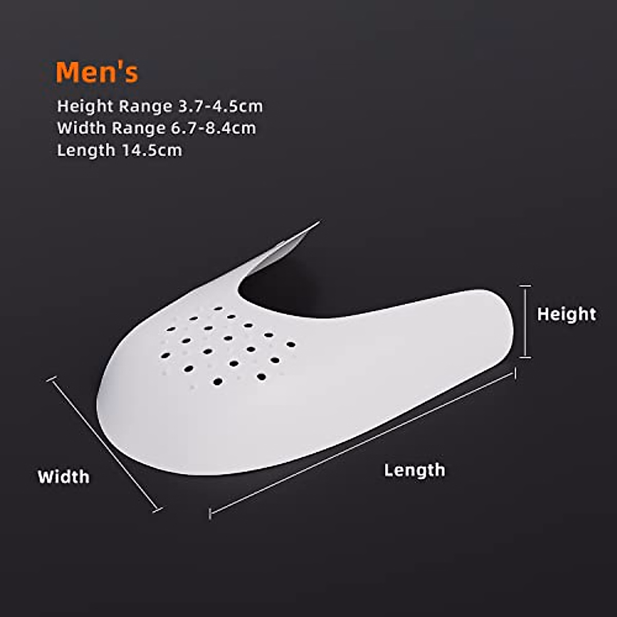 Aduksa 2 Pairs Crease Protectors,Sneaker Shoes Protectors, Crease Guards to Hold The Shape Of the Shoe,Prevent Shoes Crease Indentation, Anti Crease Shoes Protectors for Men's 7.5-12