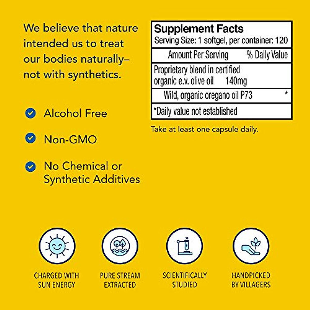 NORTH AMERICAN HERB & SPICE Super Strength Oreganol P73 - 120 Softgels - Immune System Support - Vegan Friendly Wild Oregano - 285% More Potent Than Regular Strength - Non-GMO - 120 Servings