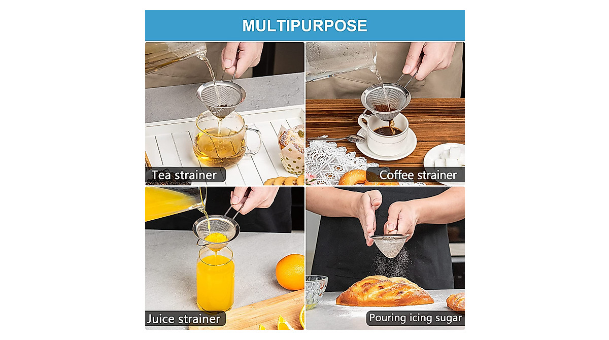 Kafoor Fine Mesh Strainer - Versatile & Durable Kitchen Tool