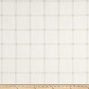 Premier Prints Modern Farmhouse Aaron Windowpane Slub Canvas French Grey, Fabric by the Yard