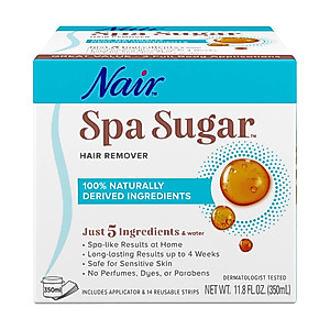 Nair Spa Sugar Wax Hair Remover Kit, 11.8 Oz Container
