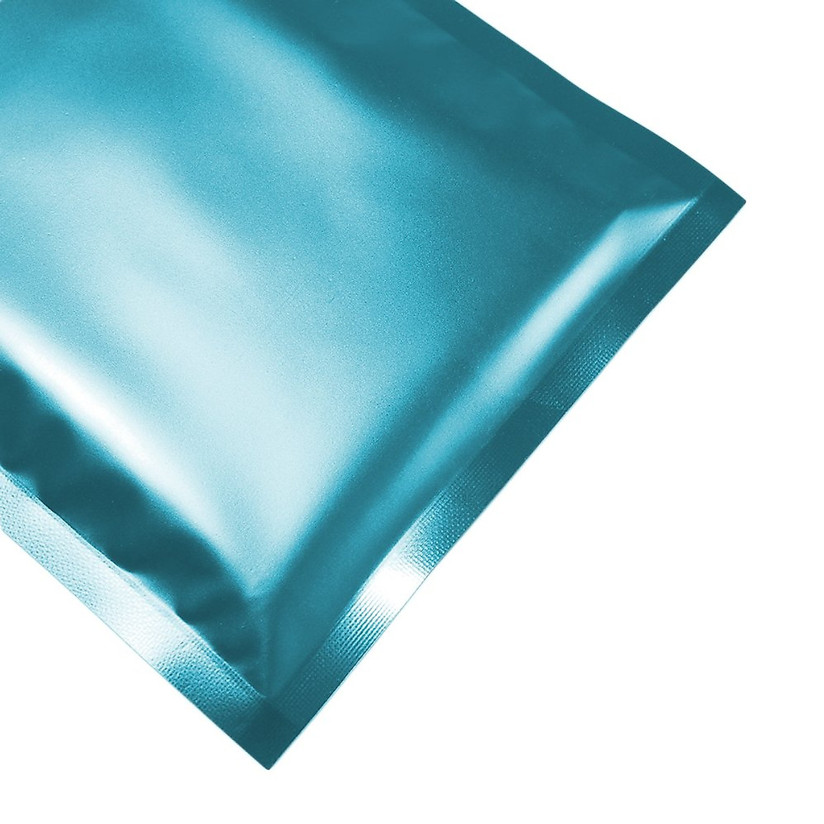 QQ Studio 100 Double-Sided Metallic Color Foil QuickQlick™ Resealable Flat Packaging Pouch Bags (Matte Blue, 3.25" x 5")