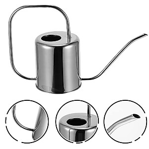 Cabilock Watering Can Flower Watering Pot Spout Watering Kettle Flower Gardening Tool Kids Metal Water Bottles Plant Potted Kettle Antique Child Galvanized Stainless Steel Garden Supplies